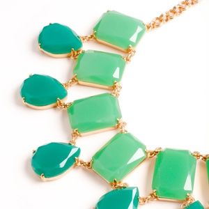 kate spade | Jewelry | Kate Spade Green Stone Statement Necklace | Poshmark